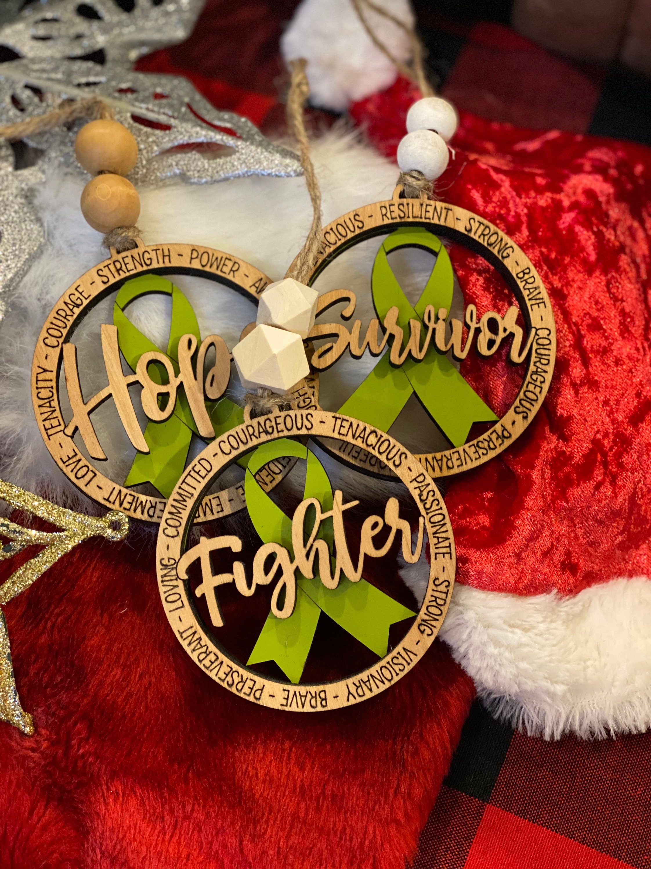 Cancer Awareness Ornament/cancer Fighter Ornament/cancer Hope - Etsy