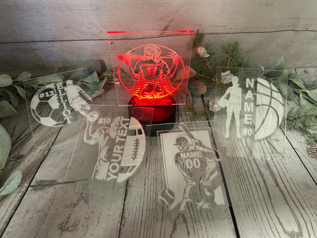Custom Sports Led Light/personalized Sport Light/custom Baseball Light ...