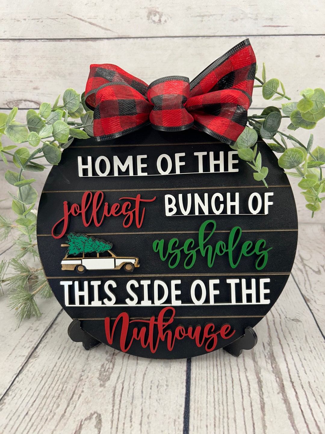 Christmas Vacation Sign/xmas Vaca Sign/funny Christmas Sign/jolly Bunch ...