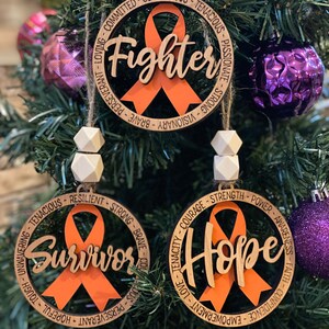 Cancer Awareness Ornament/cancer Fighter Ornament/cancer Hope Ornament ...