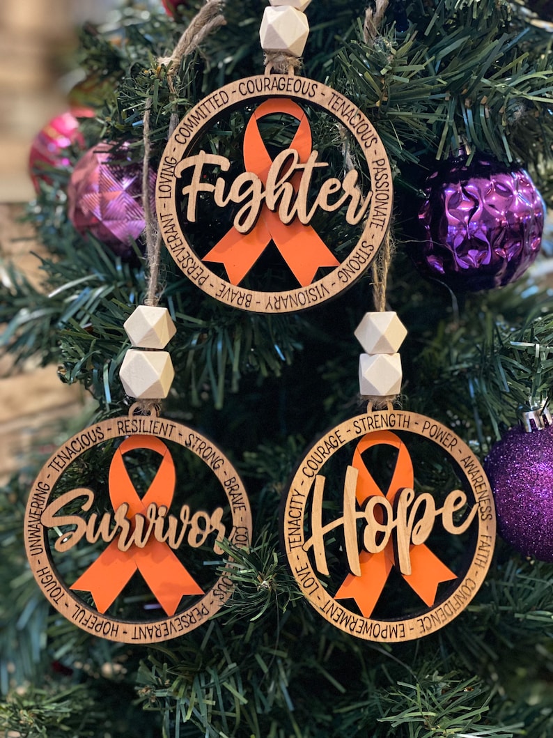 Cancer Awareness Ornament/cancer Fighter Ornament/cancer Hope - Etsy