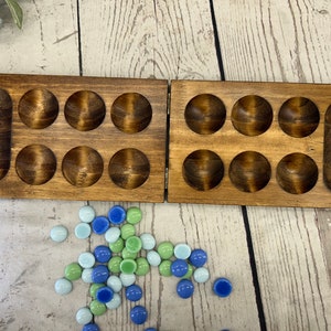 Natural Wood Mancala Game, Personalized Board Game, Birthday Gift for ...