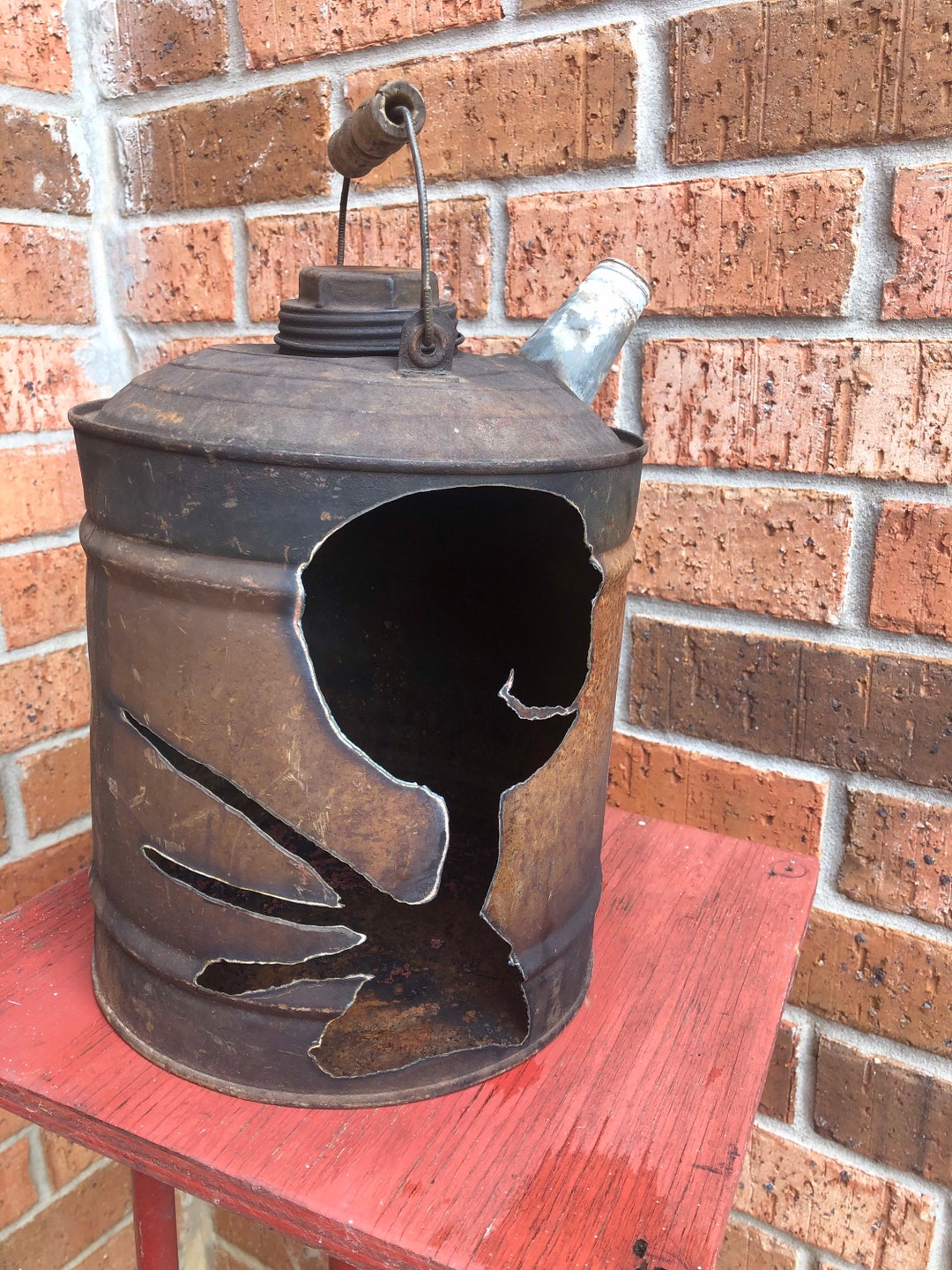 Vintage Gas Can Jack-o-lantern, Gas Can Light - Etsy