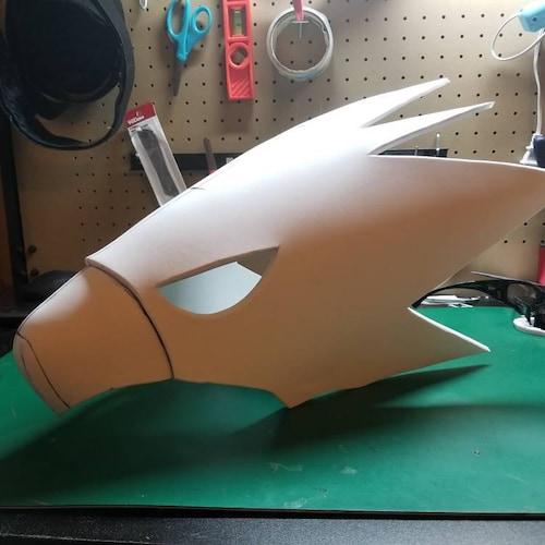 Tokoyami Cosplay Mask Moving Jaw Pattern/template - Etsy