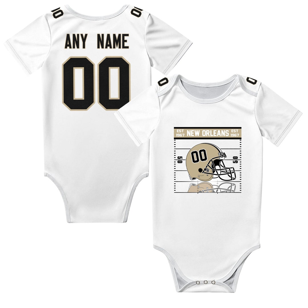 New Orleans Baby Suit Custom New Orleans Football Jersey Baby - Etsy