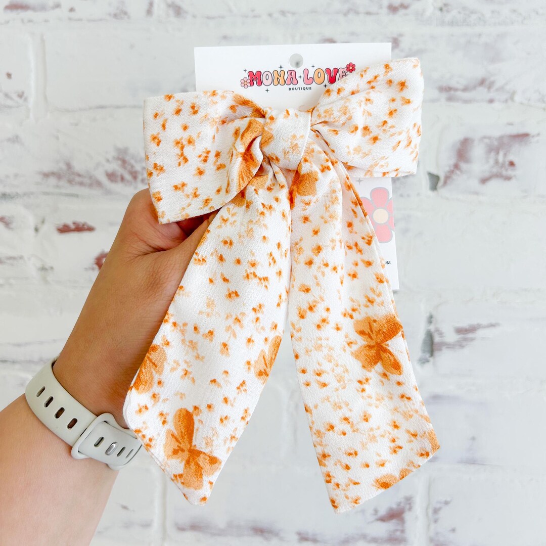 Mariposa Hair Bow, Mexican Hair Bow, Butterfly Bow Hand-tied Fabric ...