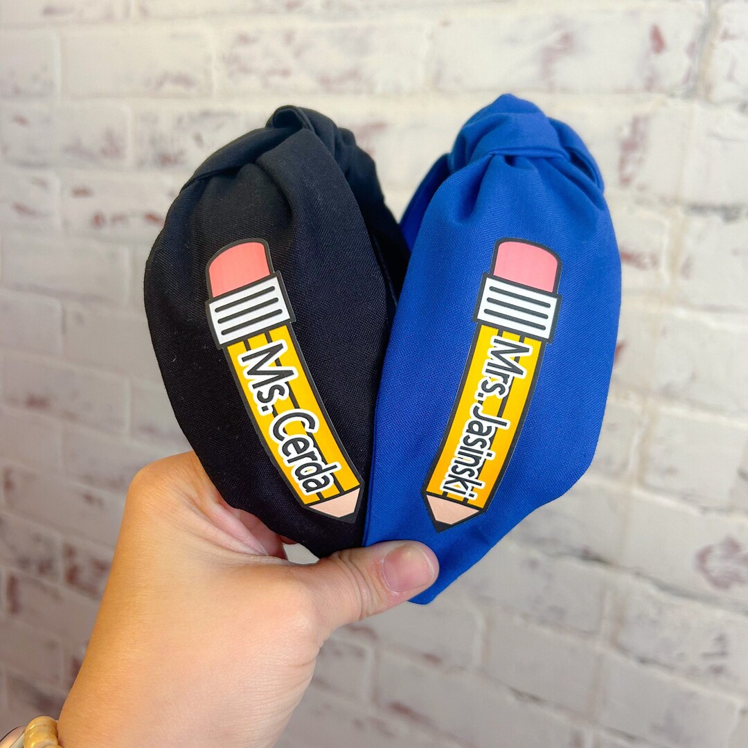 Personalized Teacher Headband Knotted Headbands for Adults and Children ...