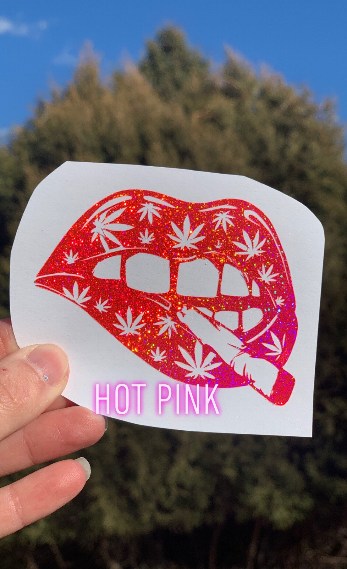 Marijuana Lips Decal/sticker - Etsy