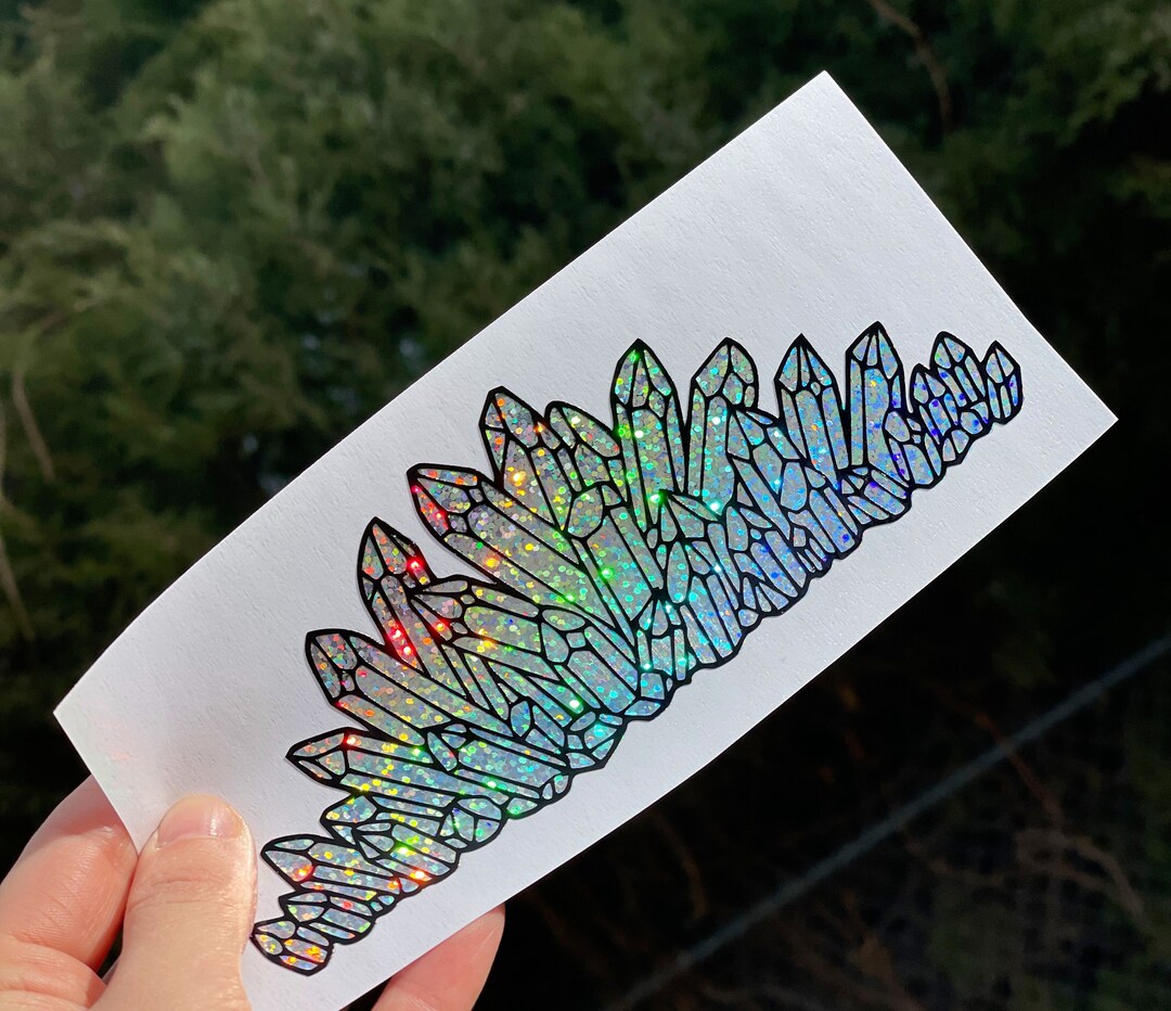 Crystal Cluster Decal - Etsy