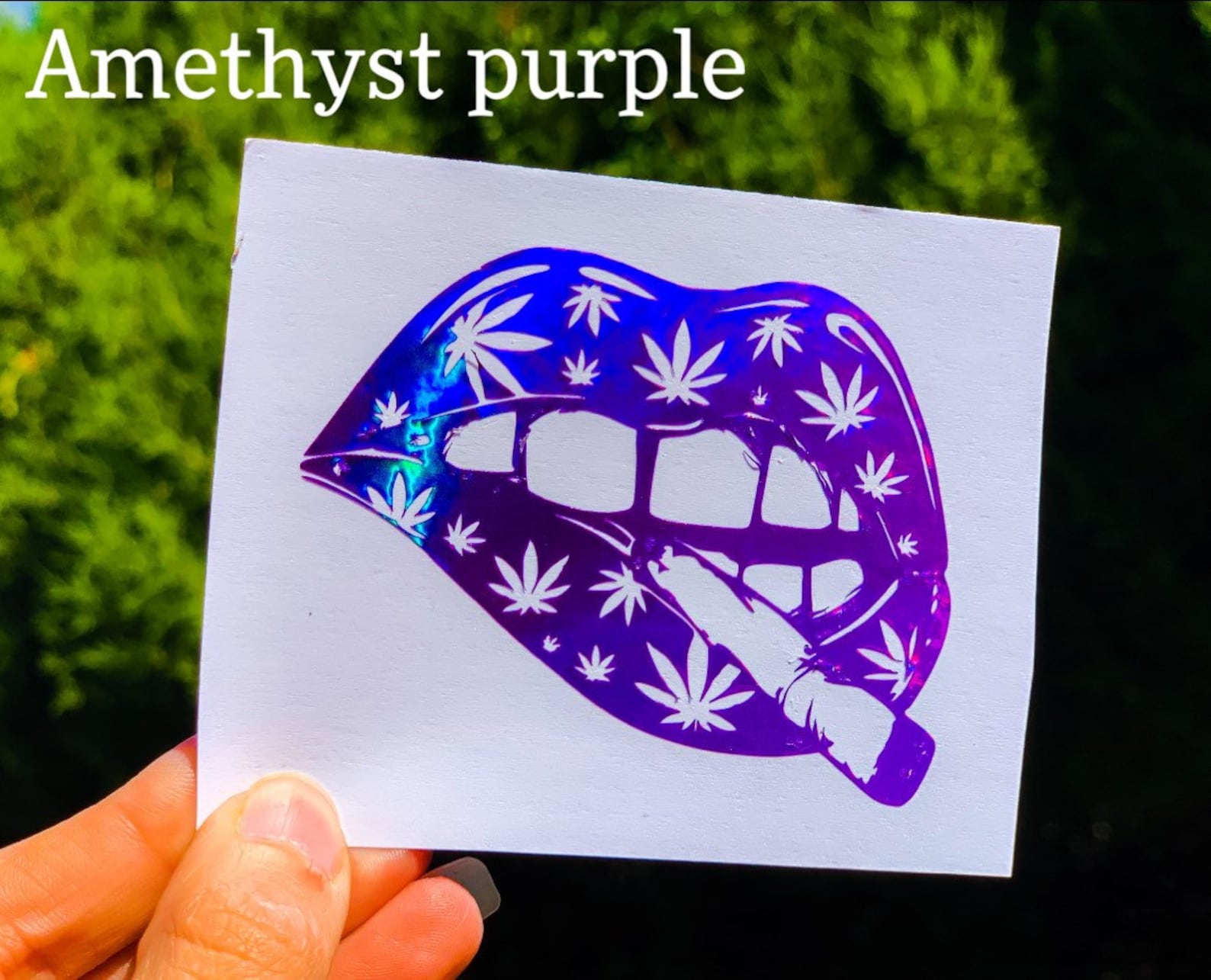 Marijuana Lips Decal/sticker | Etsy