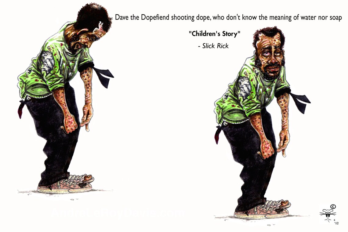 Bringing the Lyrics to Life Prints: Dave the Dope Fiend... Hip Hop Art ...