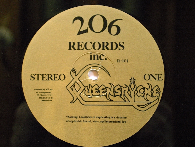 Vintage 80s QUEENSRYCHE 1983 206 Records Debut Vinyl EP AUTOGRAPHED ...