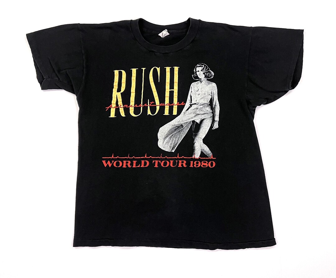 Vintage 80s RUSH Permanent Waves 1980 Tour Concert T Shirt - Etsy