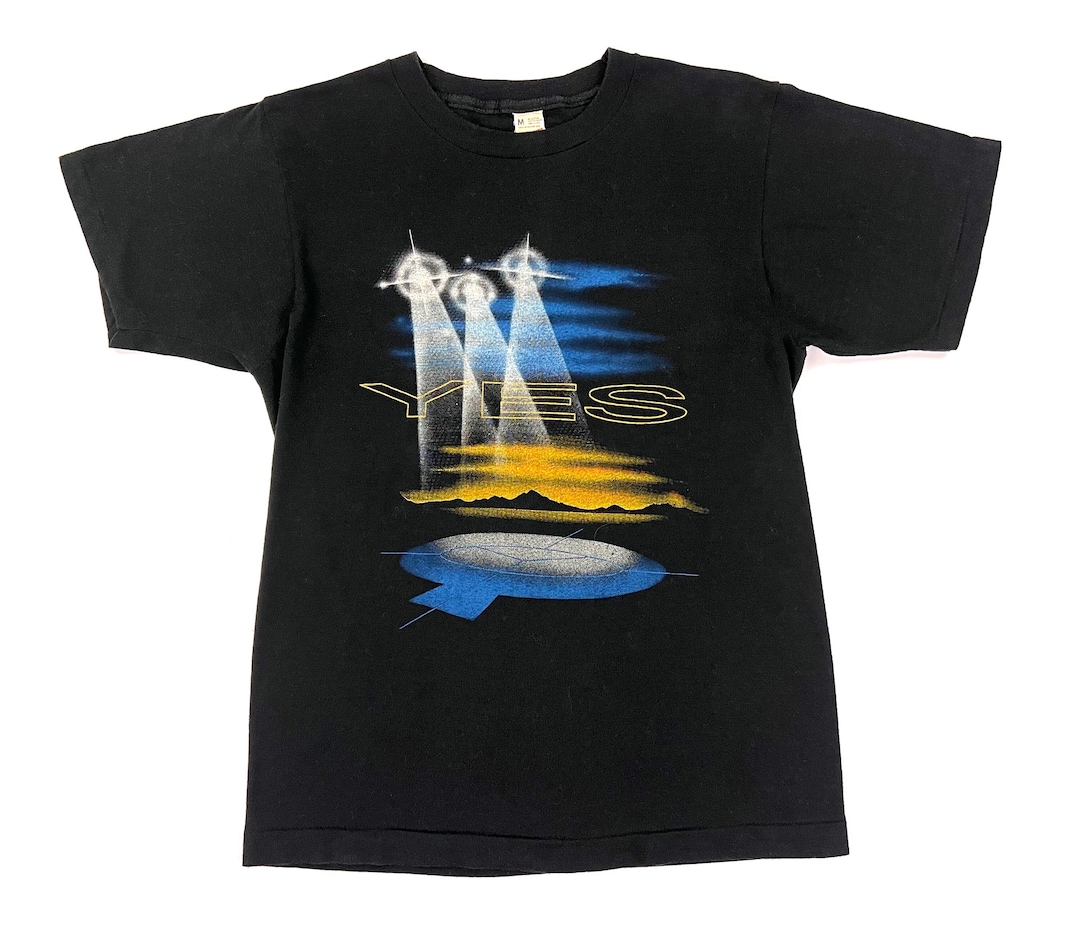 Vintage 80s YES 90125 1984 Tour Concert Band T Shirt - Screen Stars Tag ...