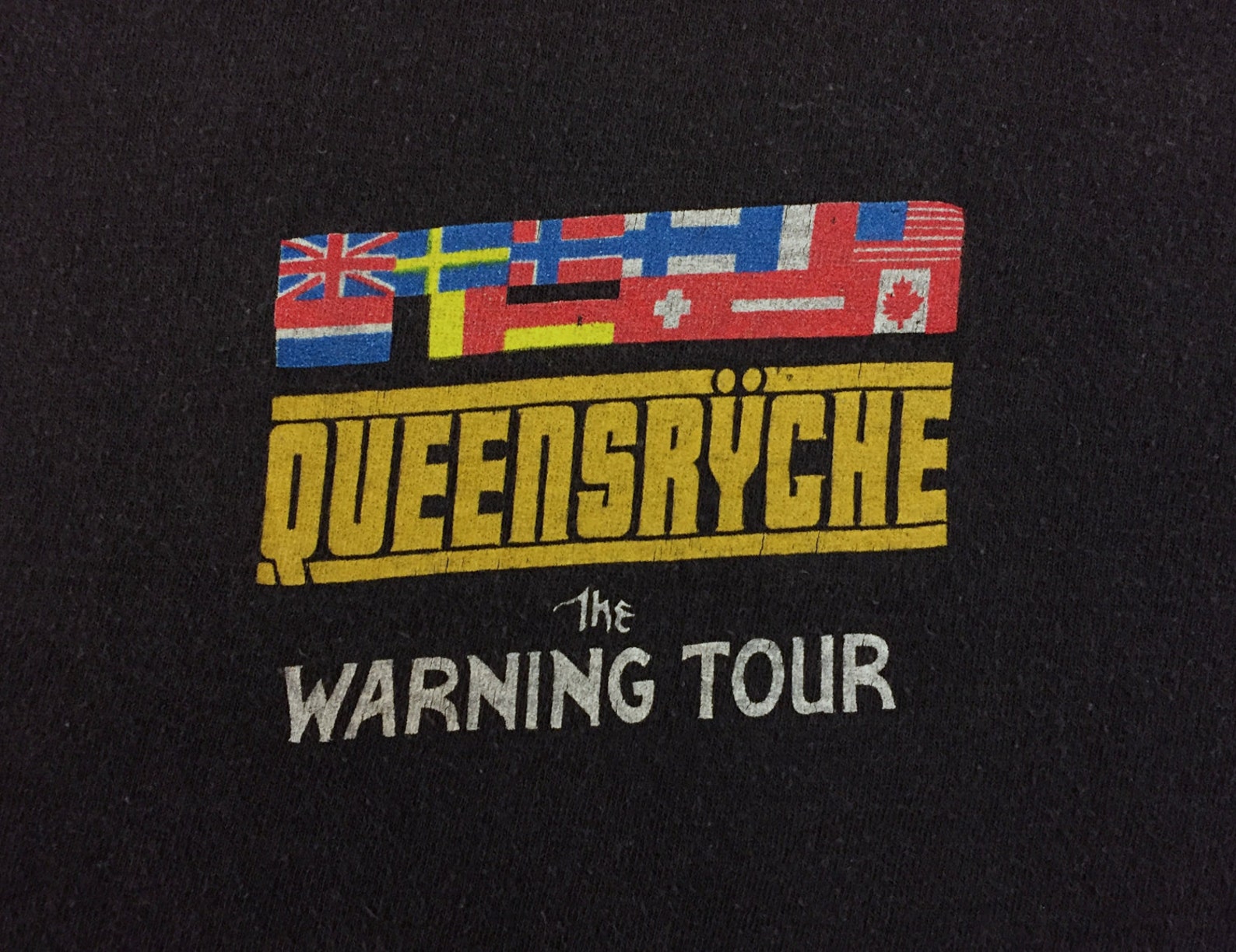 Vintage 80s QUEENSRYCHE the Warning 1984 Concert Shirt International ...