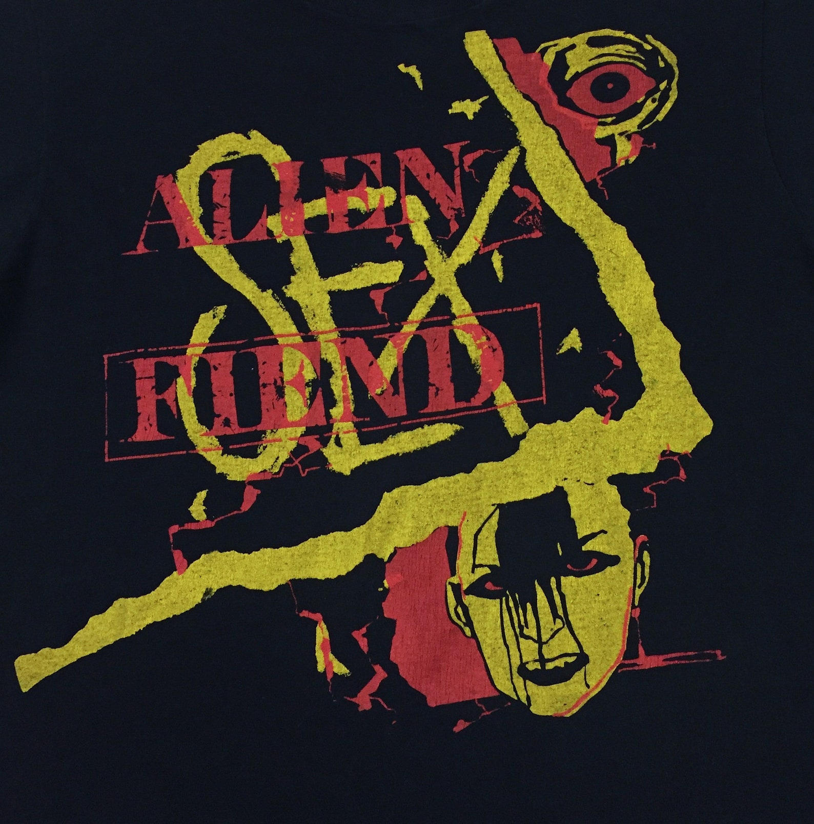Vintage 80s Alien Sex Fiend Band Concert Shirt Etsy