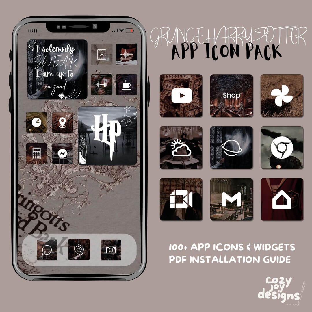 Grungy Harry Potter App Icons & Widgets: Android Theme (digital ...