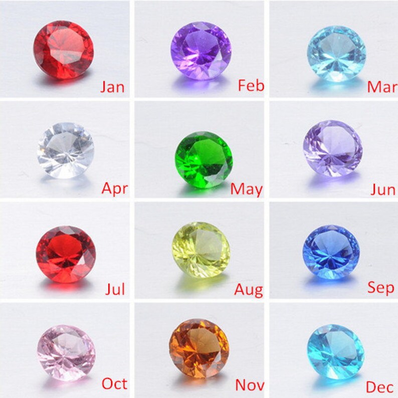 120Pcs 10Pcs of each 12 colors 5mm Birthstones Floating | Etsy