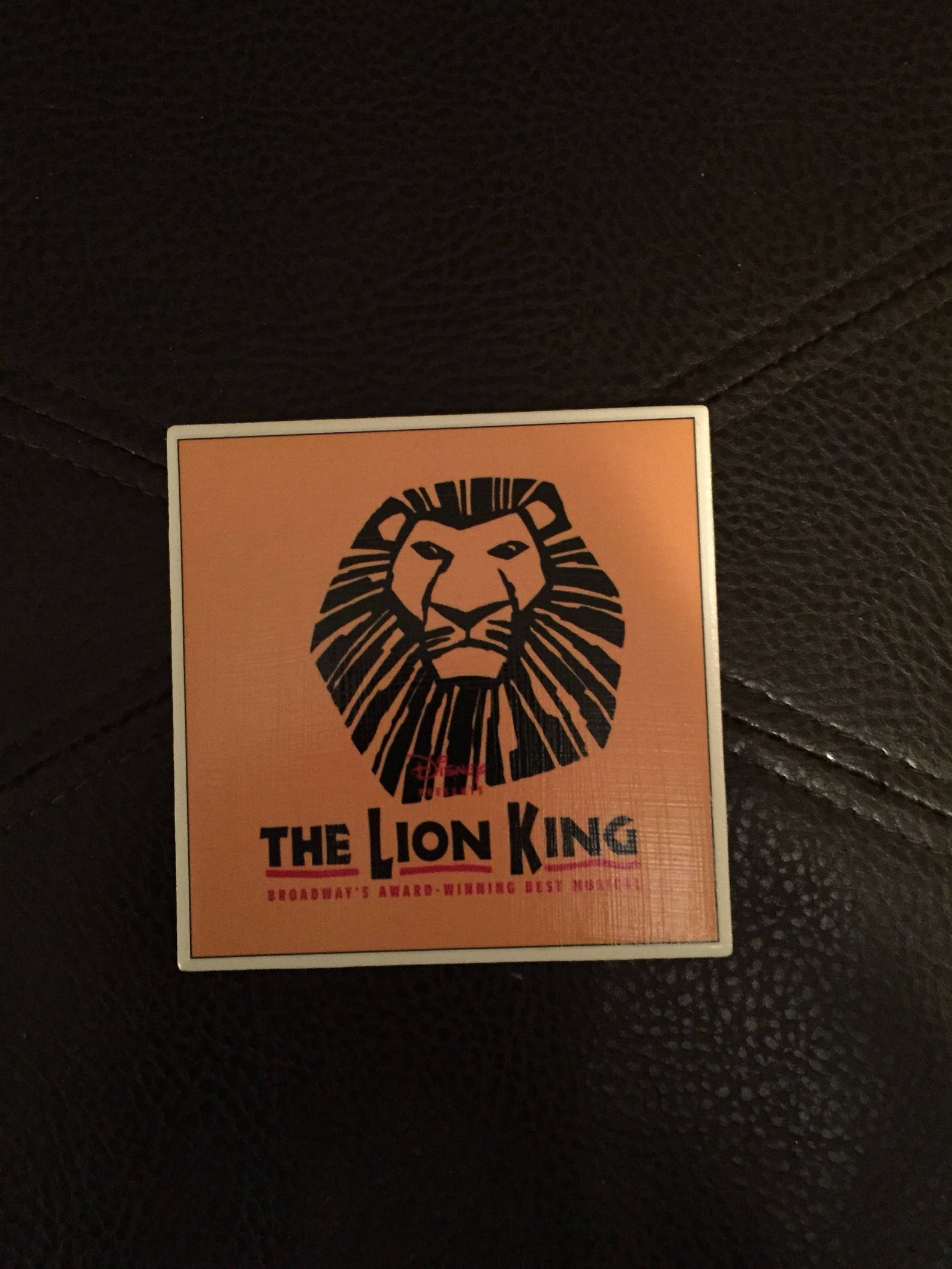 Playbill Coasters, Lion King, Aladdin, Wicked, Waitress, Classic Movie ...