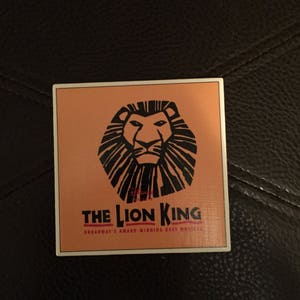 Playbill Coasters, Lion King, Aladdin, Wicked, Waitress, Classic Movie ...