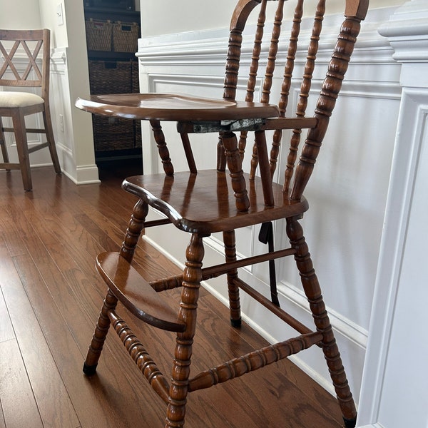 Wood High Chair - Etsy