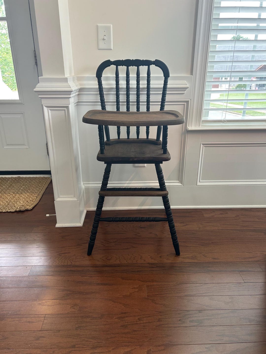 Vintage Wooden High Chair, Jenny Lind, Antique High Chair, Vintage High ...