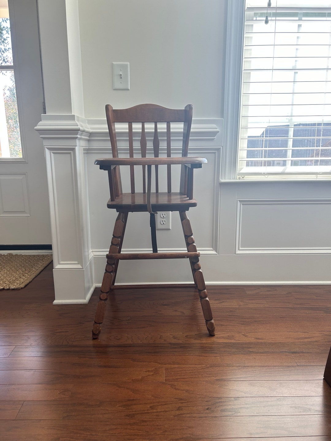 Vintage Wooden High Chair Jenny Lind Antique High Chair Etsy