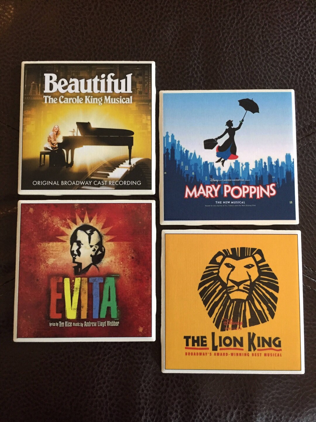 Playbill Coasters, Vintage Musical Cover Coasters, Broadway, Beautiful ...
