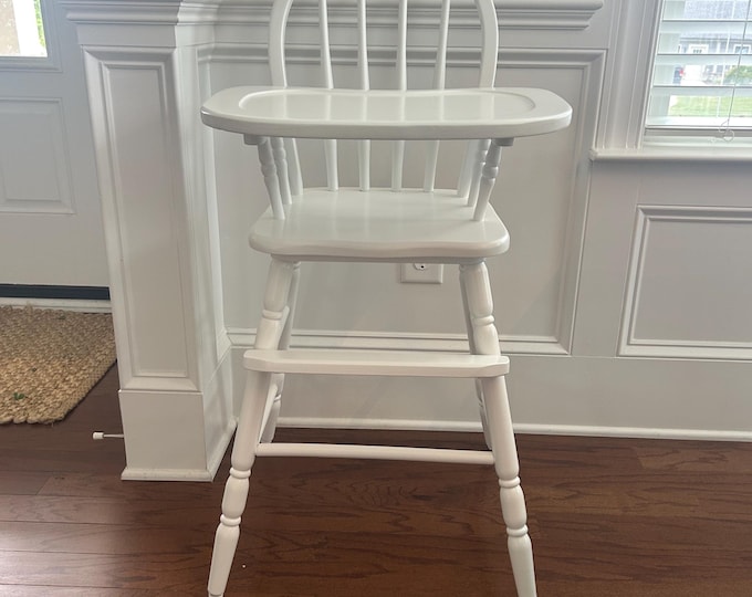 Professionally Painted, Vintage Wooden High Chair, Jenny Lind, Antique ...
