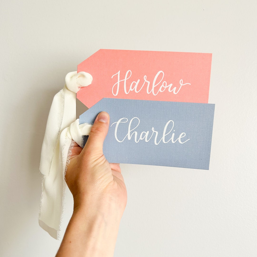 Personalized Calligraphy Gift Tags, Bridesmaid Gift Tags, Hand Painted ...