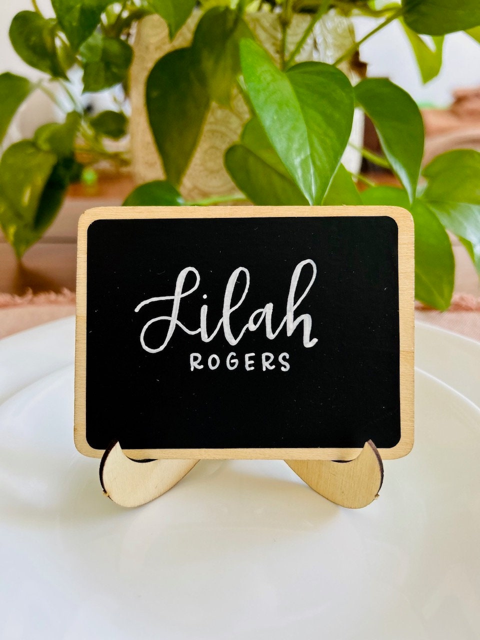 Chalkboard Place Cards | Mini-chalkboard Signs | Custom Name Plates - Etsy