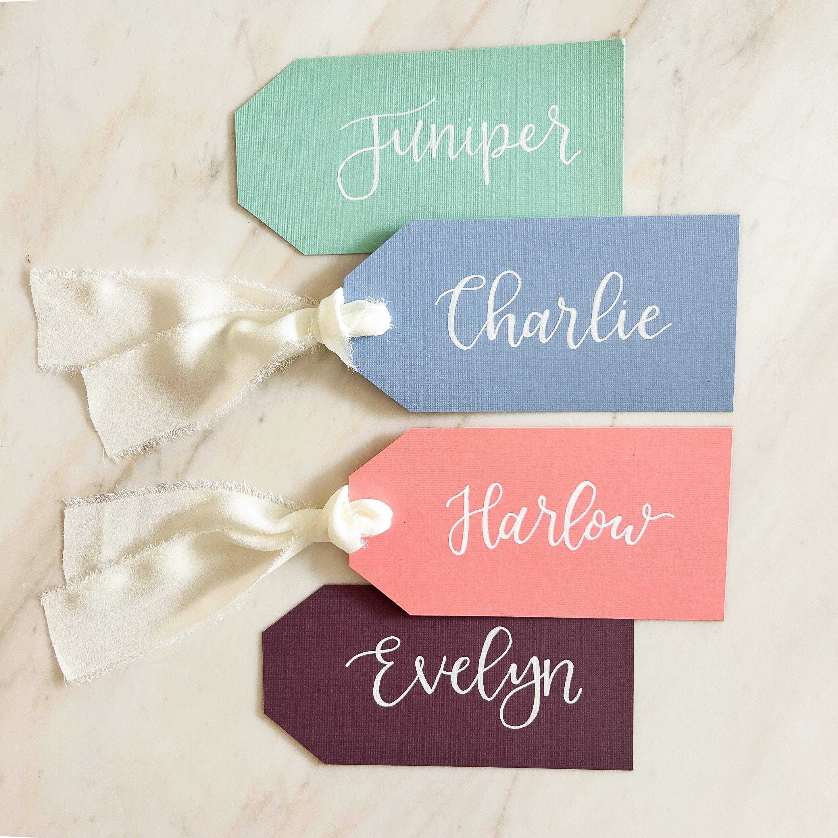 Personalized Calligraphy Gift Tags Bridesmaid Gift Tags Painted Gift ...