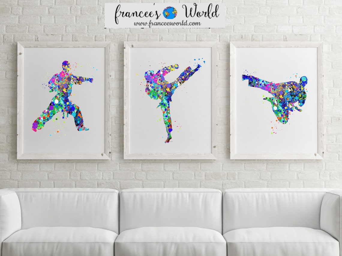 Karate Print for Boy Karate PRINTABLE Boy Teen Gift Karate | Etsy