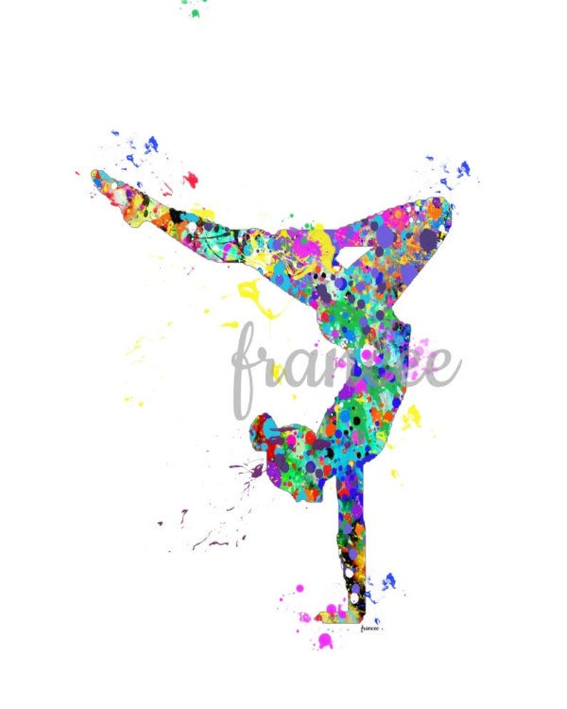 Gymnastics Gift Gymnastic Picture-art Posterinstant | Etsy