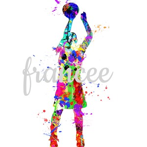 Basketball-basketball Art, Girl Basketball Poster, Woman Teen Gift Idea ...