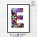 Letter E Wall Decor Letter Art Letter E Print PRINTABLE - Etsy