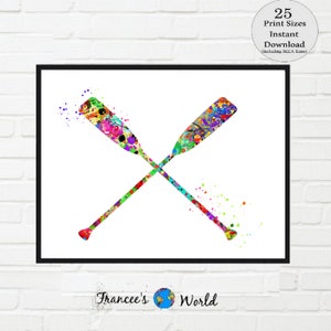 Rowing Art, Rowing Poster, Set of 3 Row Watercolor, PRINTABLE Rowing ...