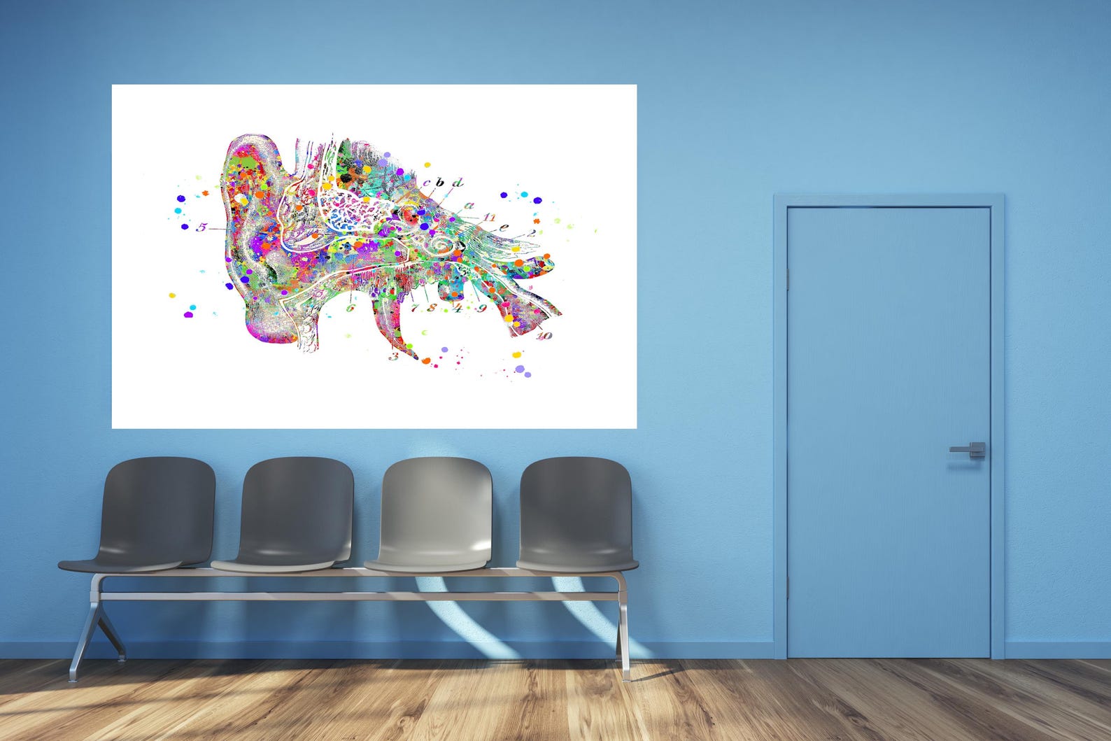 Ear Doctor, Ear Nose Throat Dr Wall Art, Audiology, ENT Office Decor ...