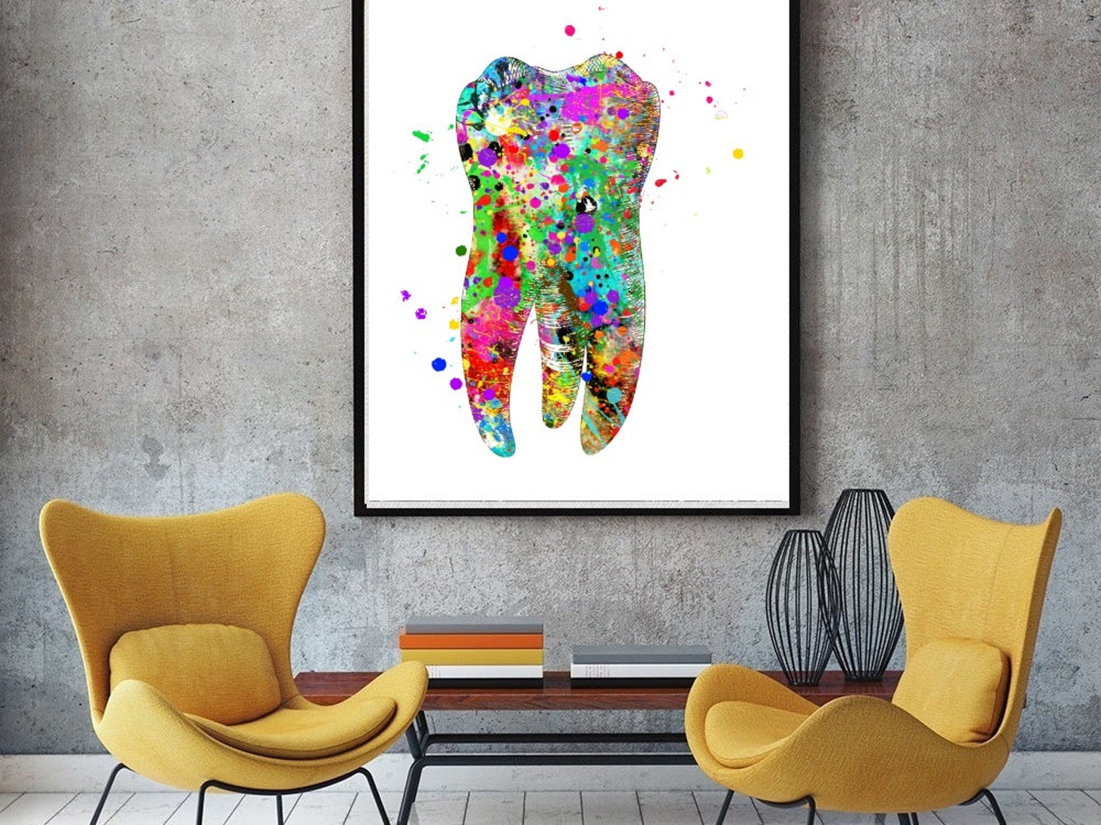 Human Tooth PRINT Human PRINTABLE Watercolor Tooth Medical Art - Etsy