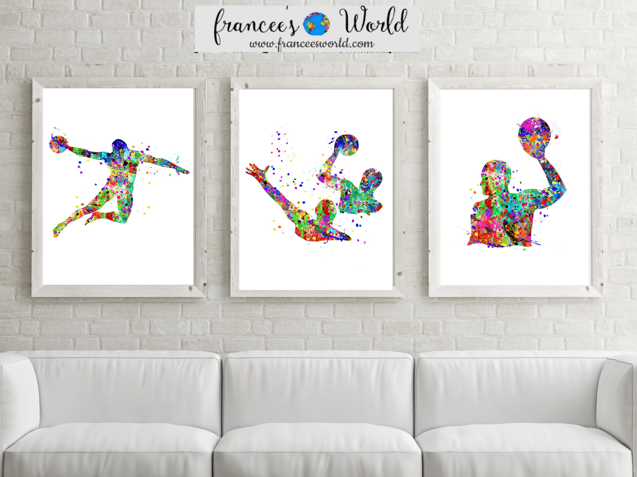 Water polo print Waterpolo art Printable Set of 3 | Etsy