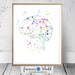 Brain Anatomy Human Brain Printable Minimalist Art Print - Etsy