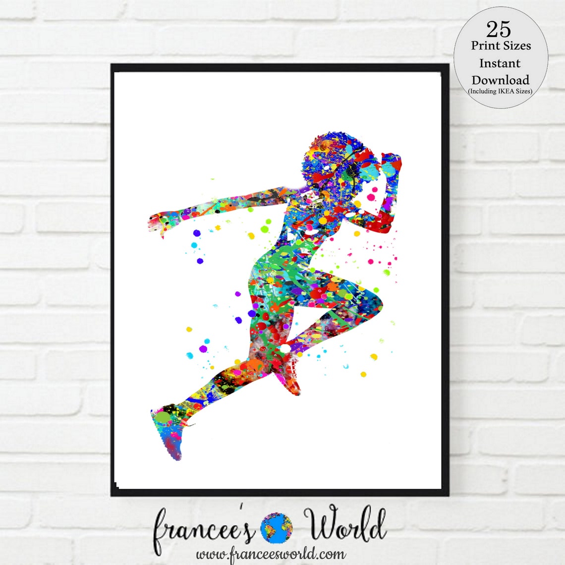 Sprinter Print African American Woman Sprinter PRINTABLE - Etsy