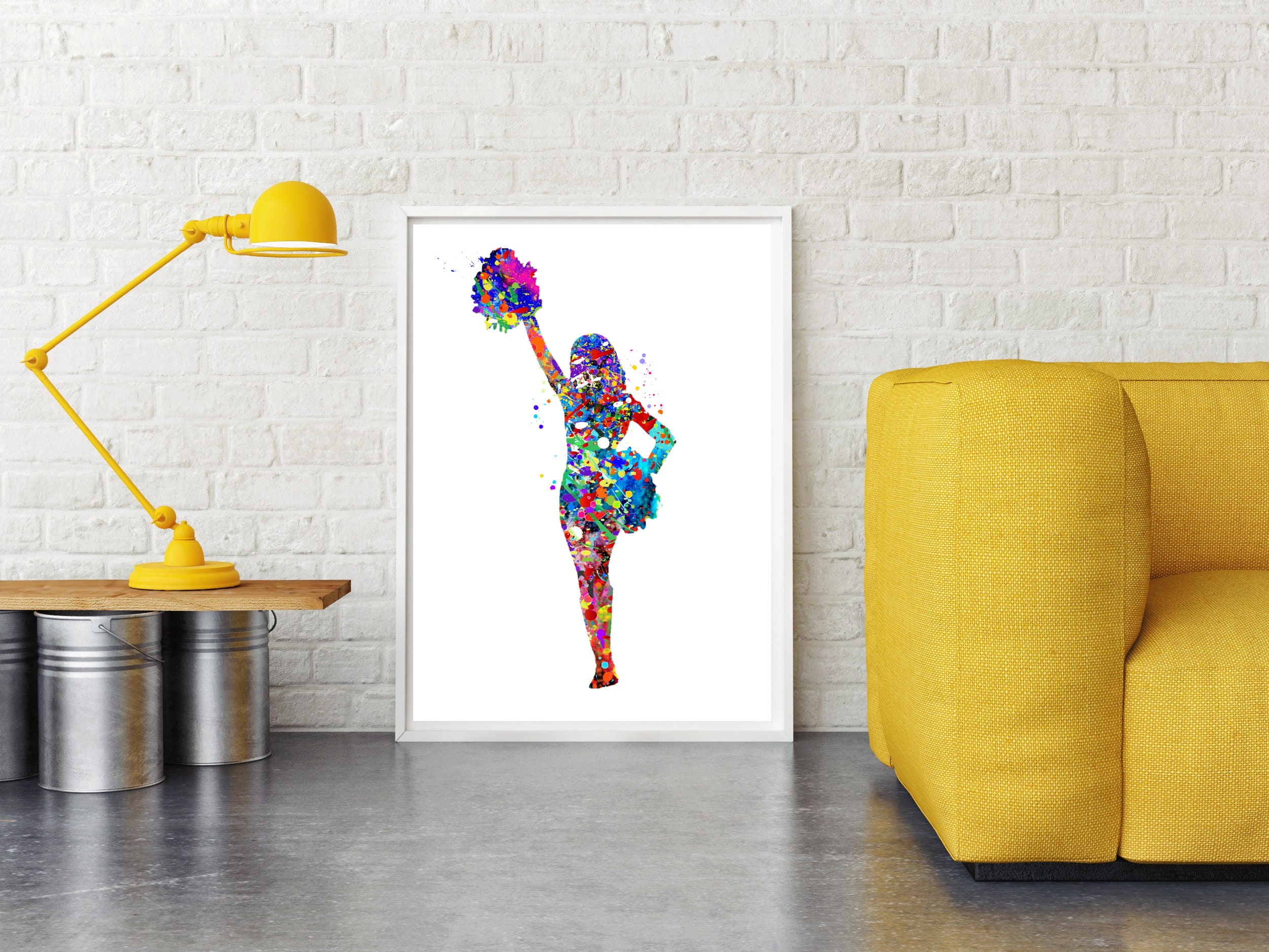 Cheerleader Poster Cheerleader Print Cheerleader - Etsy