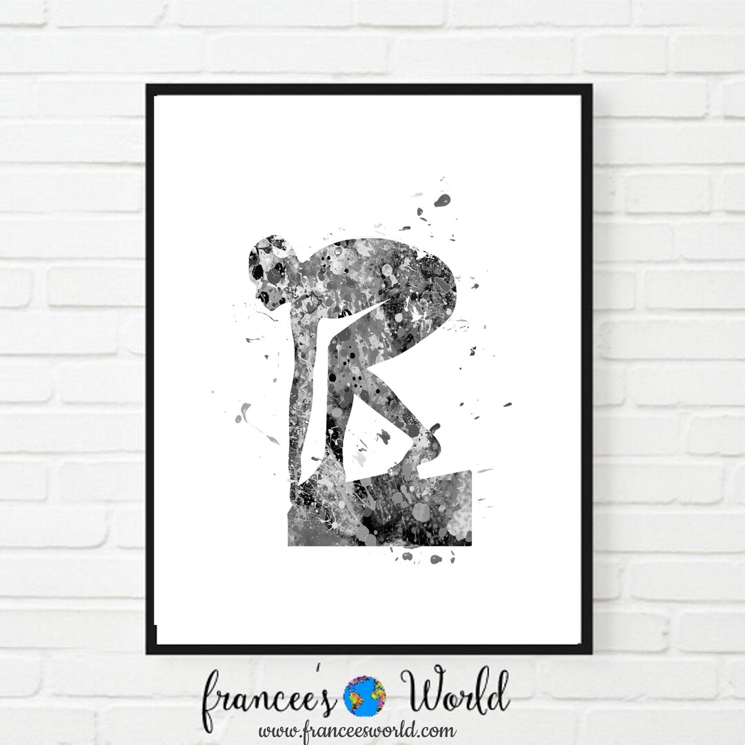 Swimmer Boy, Swimming Poster, Swimming Black and White, Boy Swimmer ...