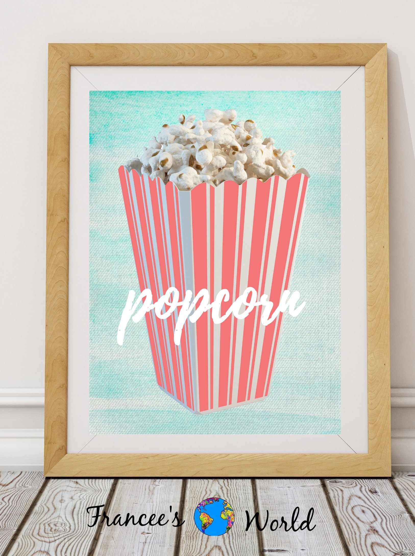 Nursery Decor PRINTABLE art Nursery Art Popcorn Print Boys | Etsy