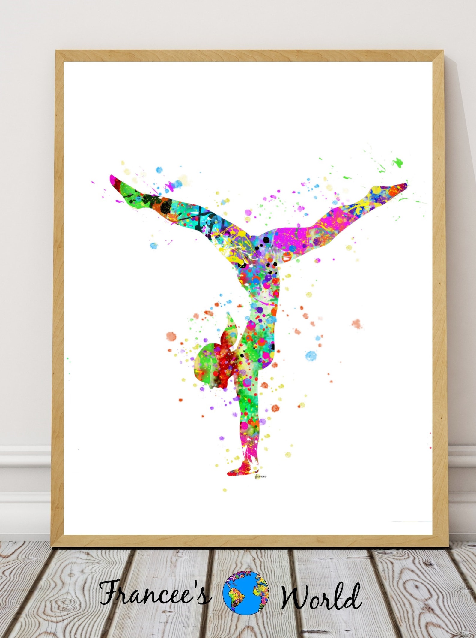 Gymnastics GiftGymnast Posterteen gift Gymnastics Wall Art | Etsy
