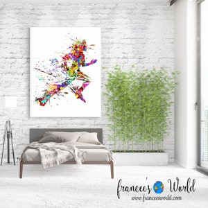 Runner Print,runner Watercolor, Runner Poster, Running, Sprinting ...