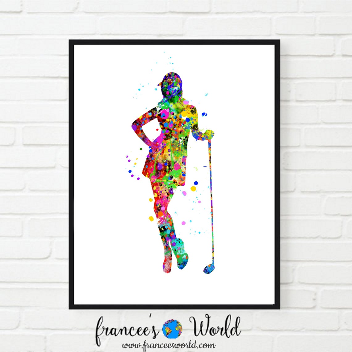 Golf Woman Printwoman Golf Printable Woman Golf Giftgolf - Etsy