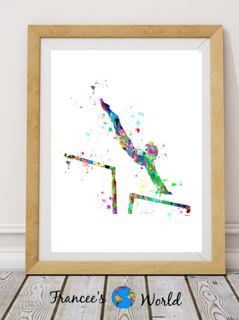 Gymnastics Gift Gymnastic Picture-art Poster INSTANT - Etsy