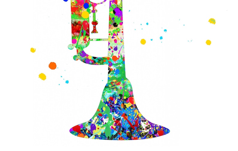 Musical Horn Prints Set of 4 Musical Instruments Saxophone - Etsy